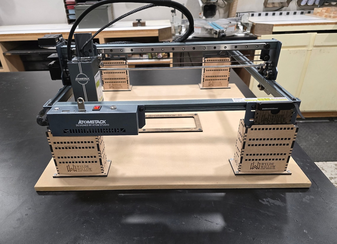 Atomstack Ace Pro V2 Adjustable Riser Legs, Rotary Setup DIGITAL FILE ...