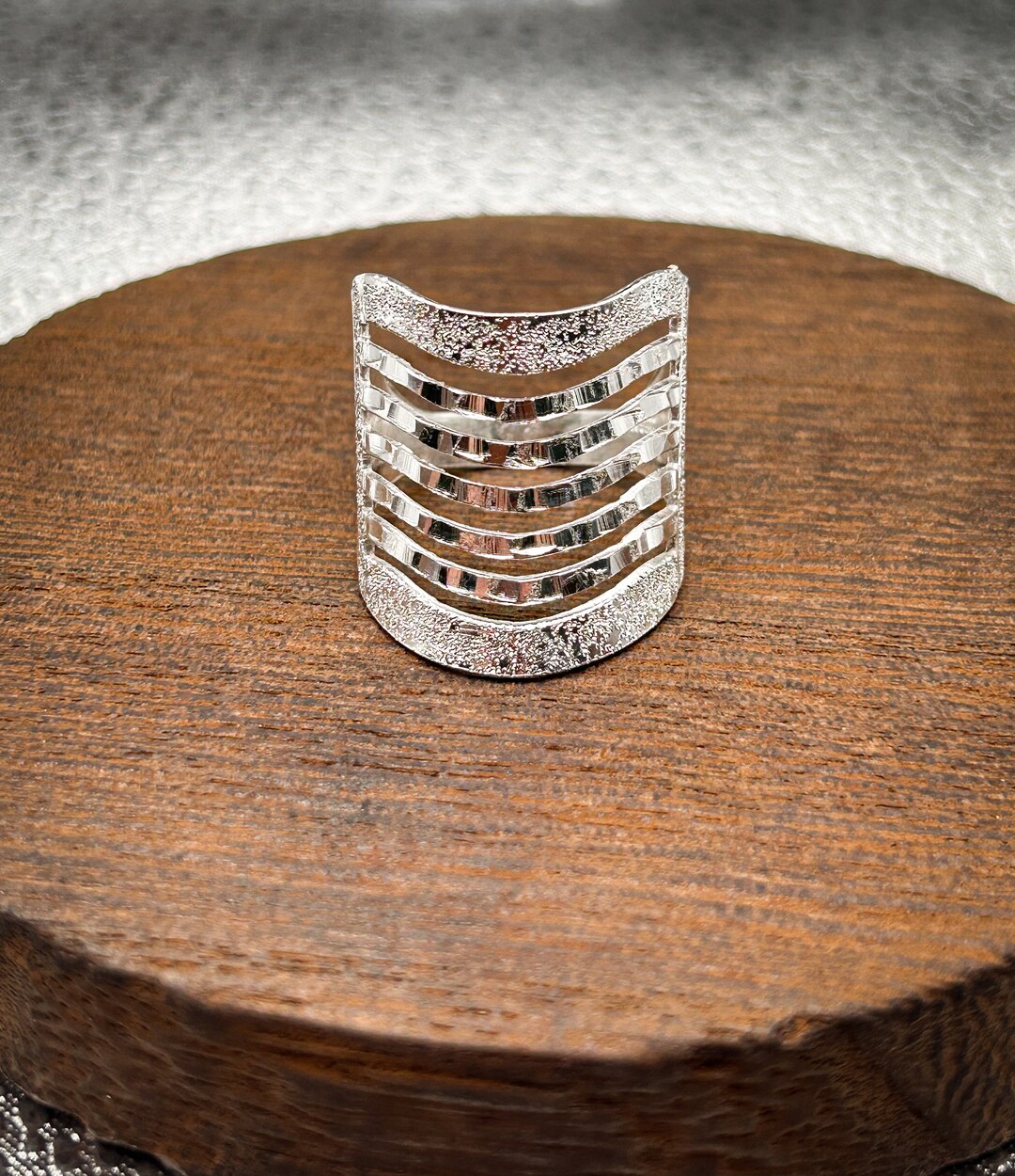 Silver Stacked Ring, 925 Silver - Etsy