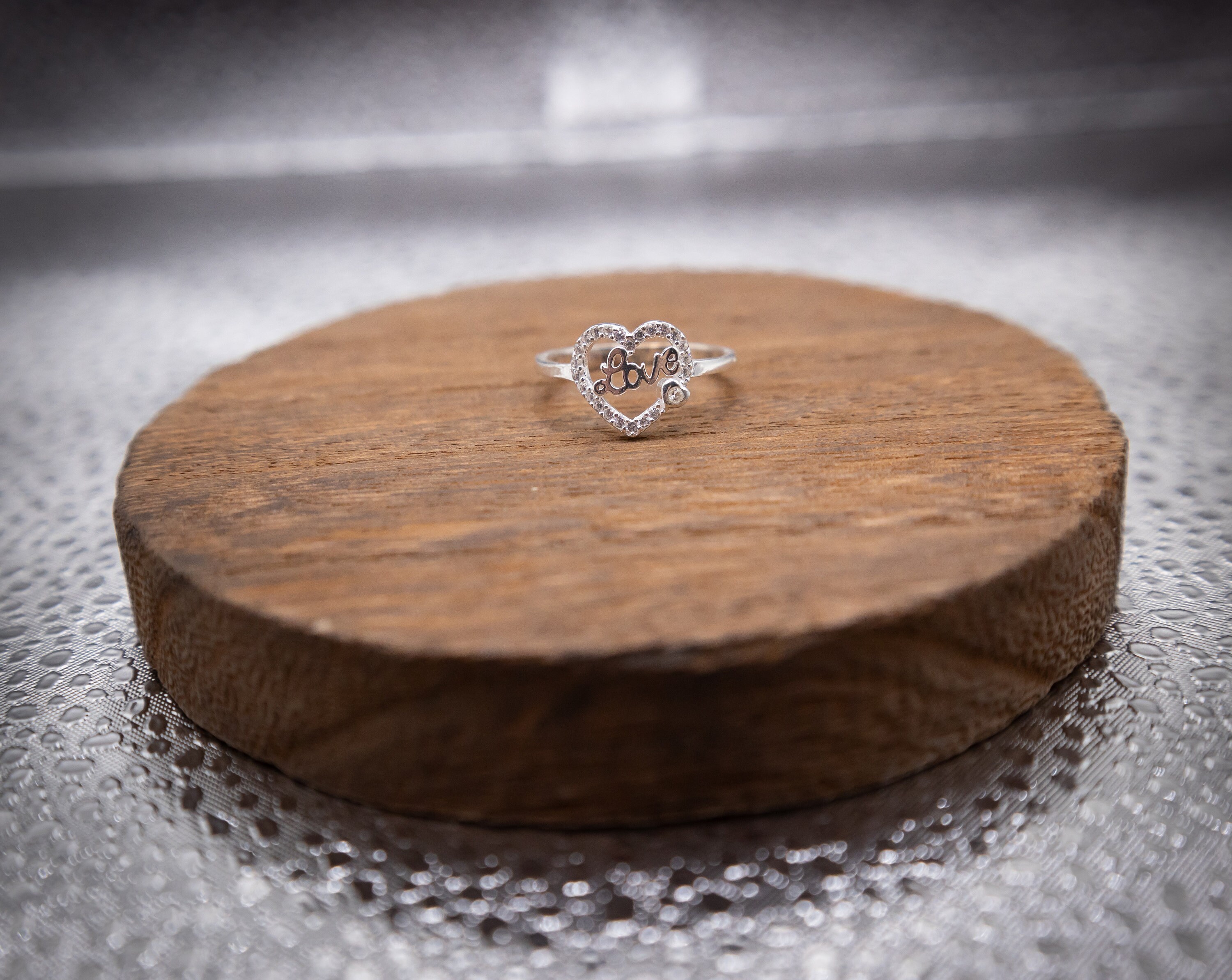Silver Ring, 925 Silver, Heart Love Ring, Silver Heart Ring - Etsy