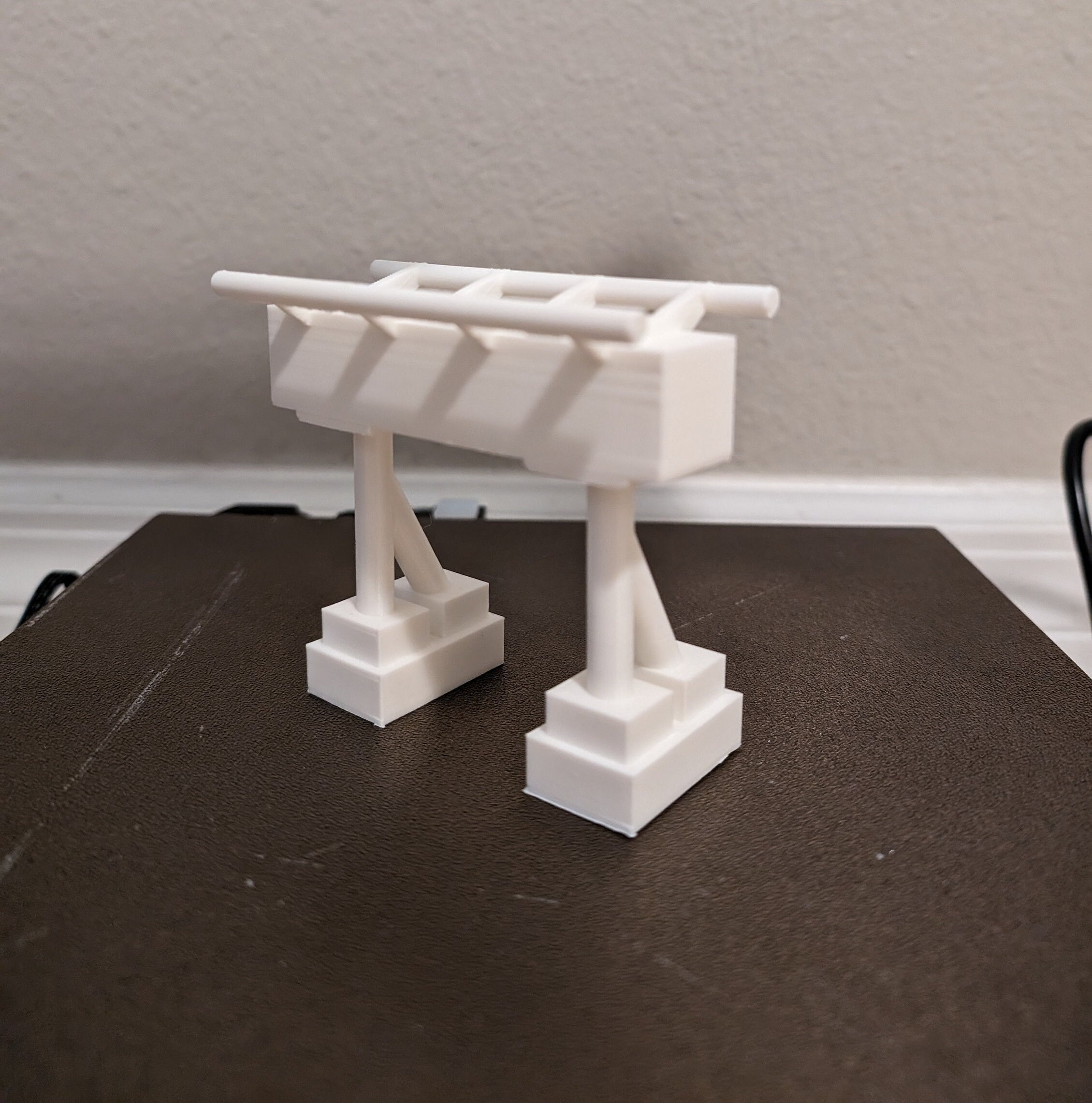 3D Printed Roller Coaster Track B&M Model With Supports - Etsy