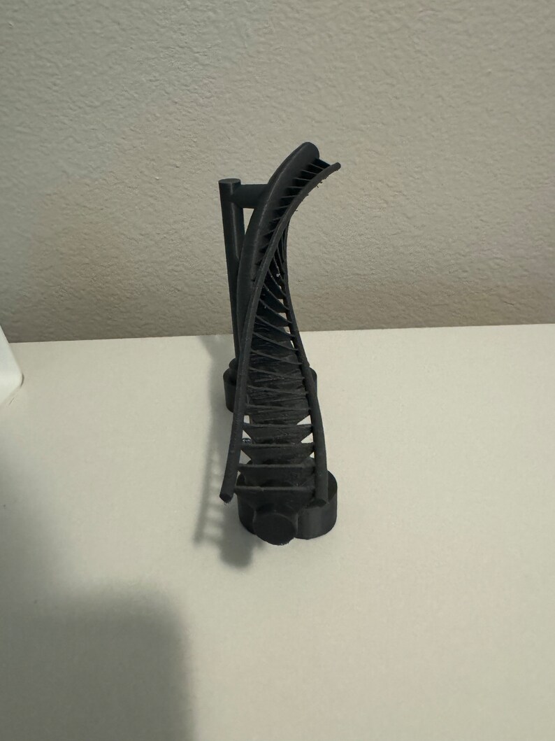 3D Printed Roller Coaster Track inversion Model With Supports - Etsy