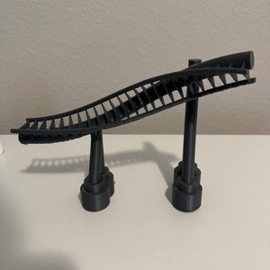 3D Printed Roller Coaster Track inversion Model With Supports - Etsy