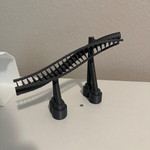 3D Printed Roller Coaster Track inversion Model With Supports - Etsy