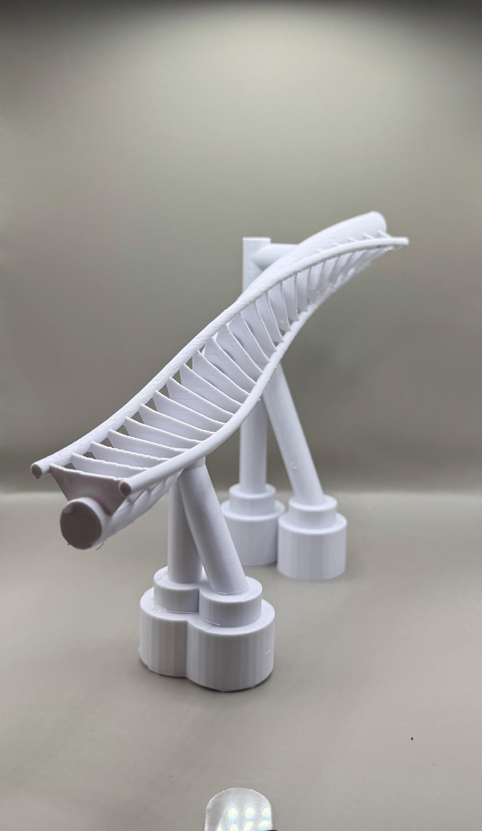 3D Printed Roller Coaster Track inversion Model With Supports - Etsy