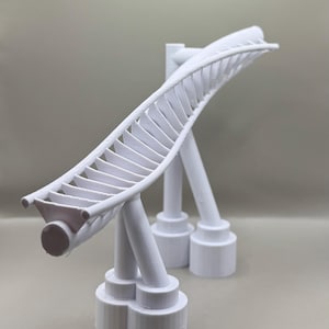 3D Printed Roller Coaster Track inversion Model With Supports - Etsy