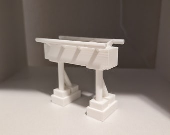 3D Printed Roller Coaster Track inversion Model With Supports - Etsy