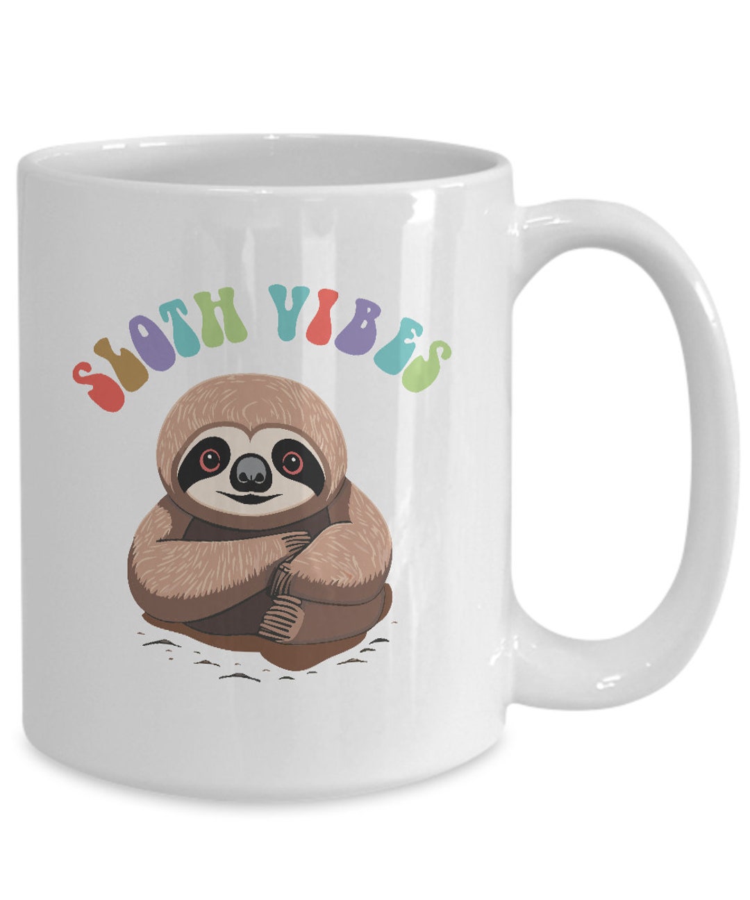 Sloth Vibes Mug / Sloth Gifts for Her / Sloth Coffee Cup / Make Me ...