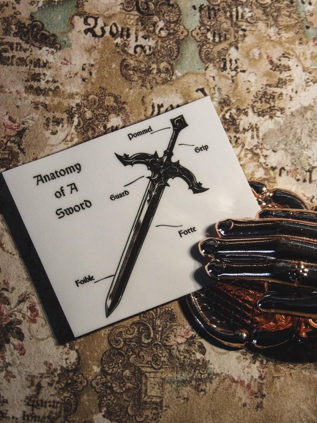 Anatomy of a Sword | Dark Medieval | Sword Sticker | Gothic Sticker ...