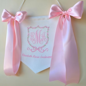 Custom Baby Banner for Hospital Door Sign & Nursery, Monogram Baby ...