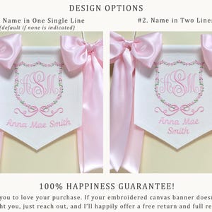 Custom Baby Banner for Hospital Door Sign & Nursery, Monogram Baby ...