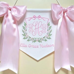 Custom Monogram Baby Banner for Hospital, Baby Announcement Banner for ...