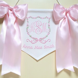 Custom Baby Banner for Hospital Door Sign & Nursery, Monogram Baby ...