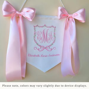 Custom Baby Banner for Hospital Door Sign & Nursery, Monogram Baby ...