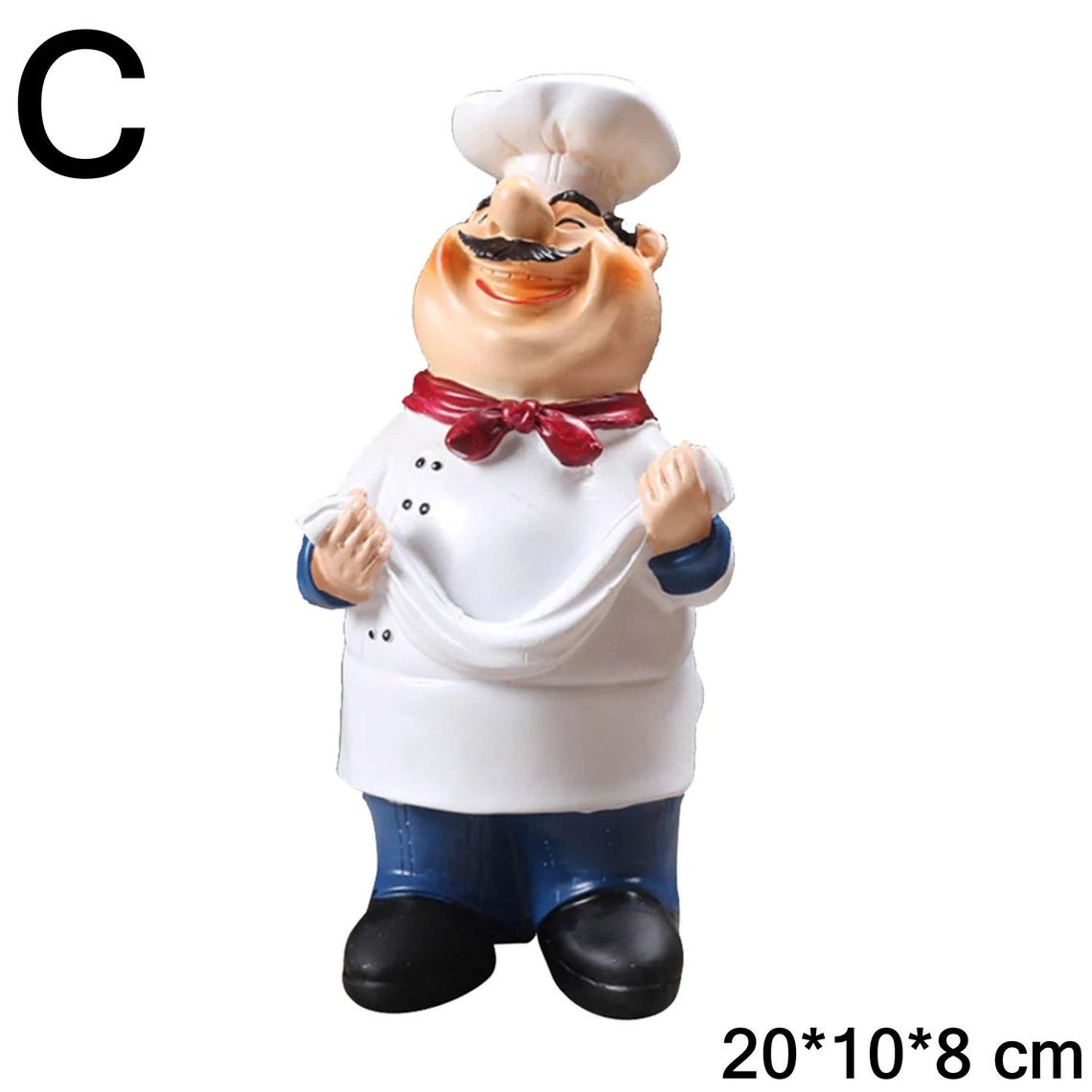 Smiling Chef Figurines Resin Chef Statue Cartoon Restaurant Chef ...