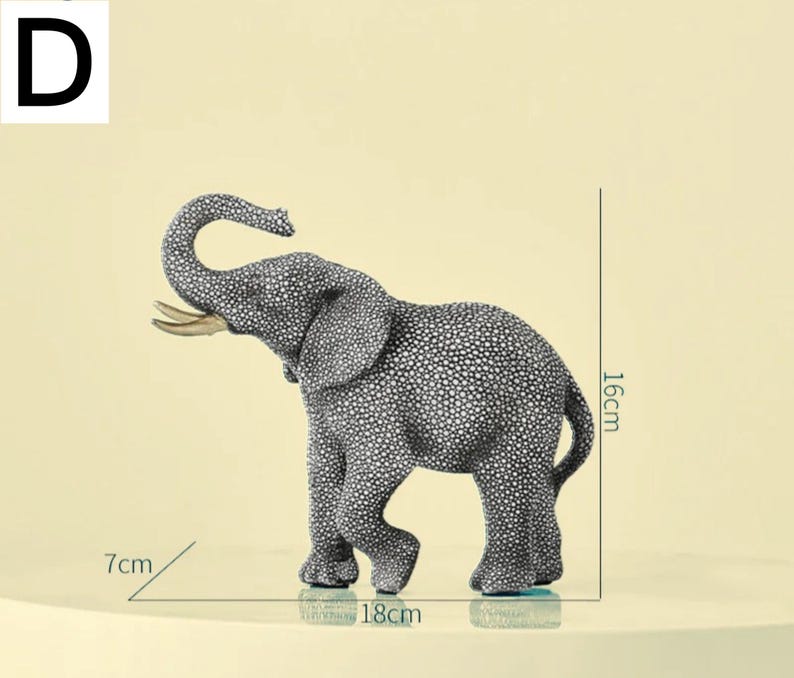 Colorful Elephant Statue Resin Elephant Sculpture and Figurines Home ...