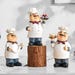 Smiling Chef Figurines Resin Chef Statue Cartoon Restaurant Chef ...