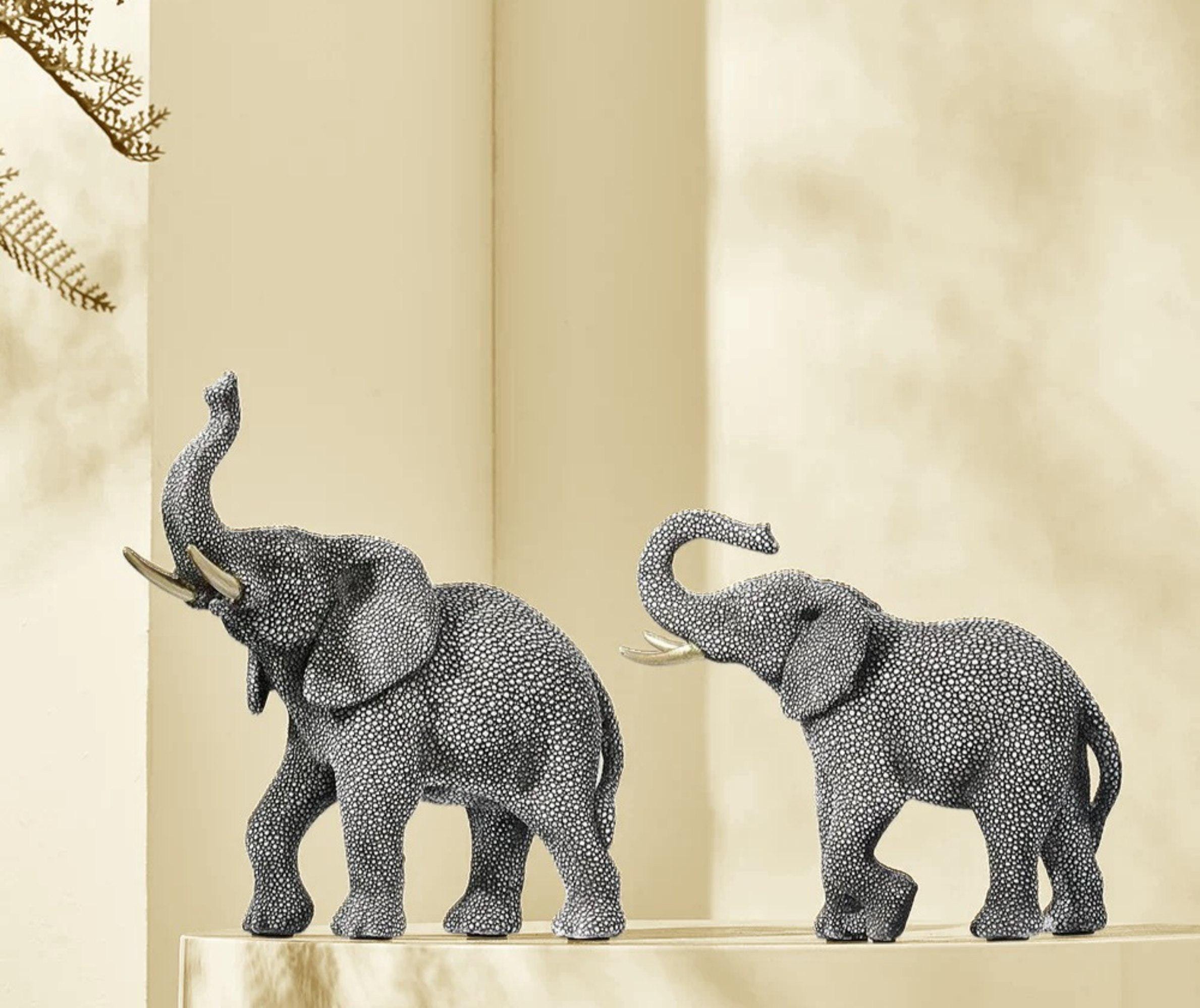 Colorful Elephant Statue Resin Elephant Sculpture and Figurines Home ...