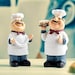 Smiling Chef Figurines Resin Chef Statue Cartoon Restaurant Chef ...