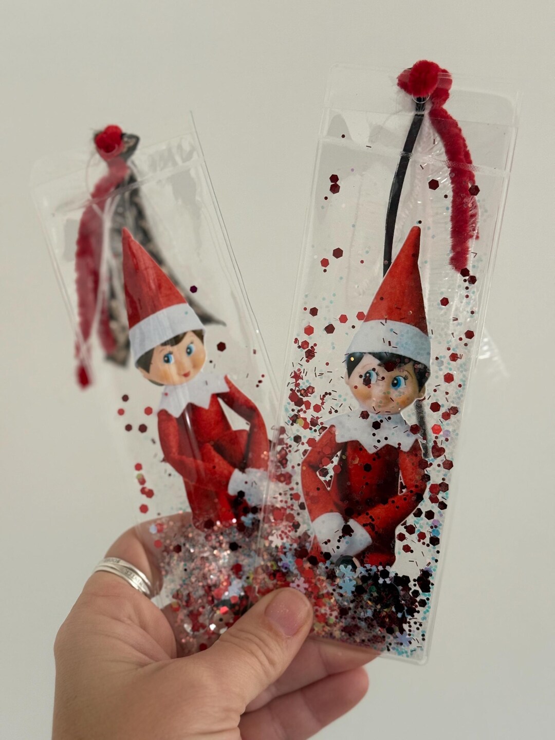 Elf on the Shelf Shaker Bookmarks - Etsy