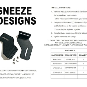 GR Corolla License Plate Bracket Relocation Kit - (set of 2) [GR ...