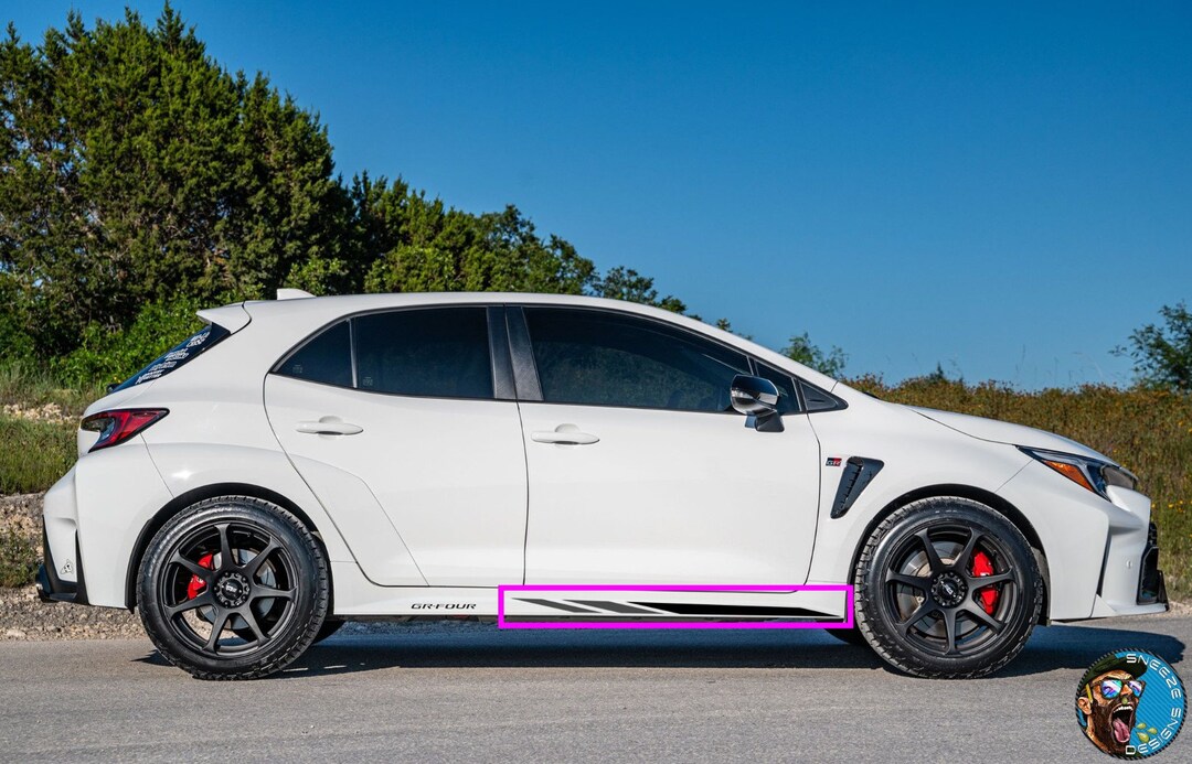 GR Corolla Side Skirt Rocker Panel Sticker Cut Vinyl Decal - [GR ...