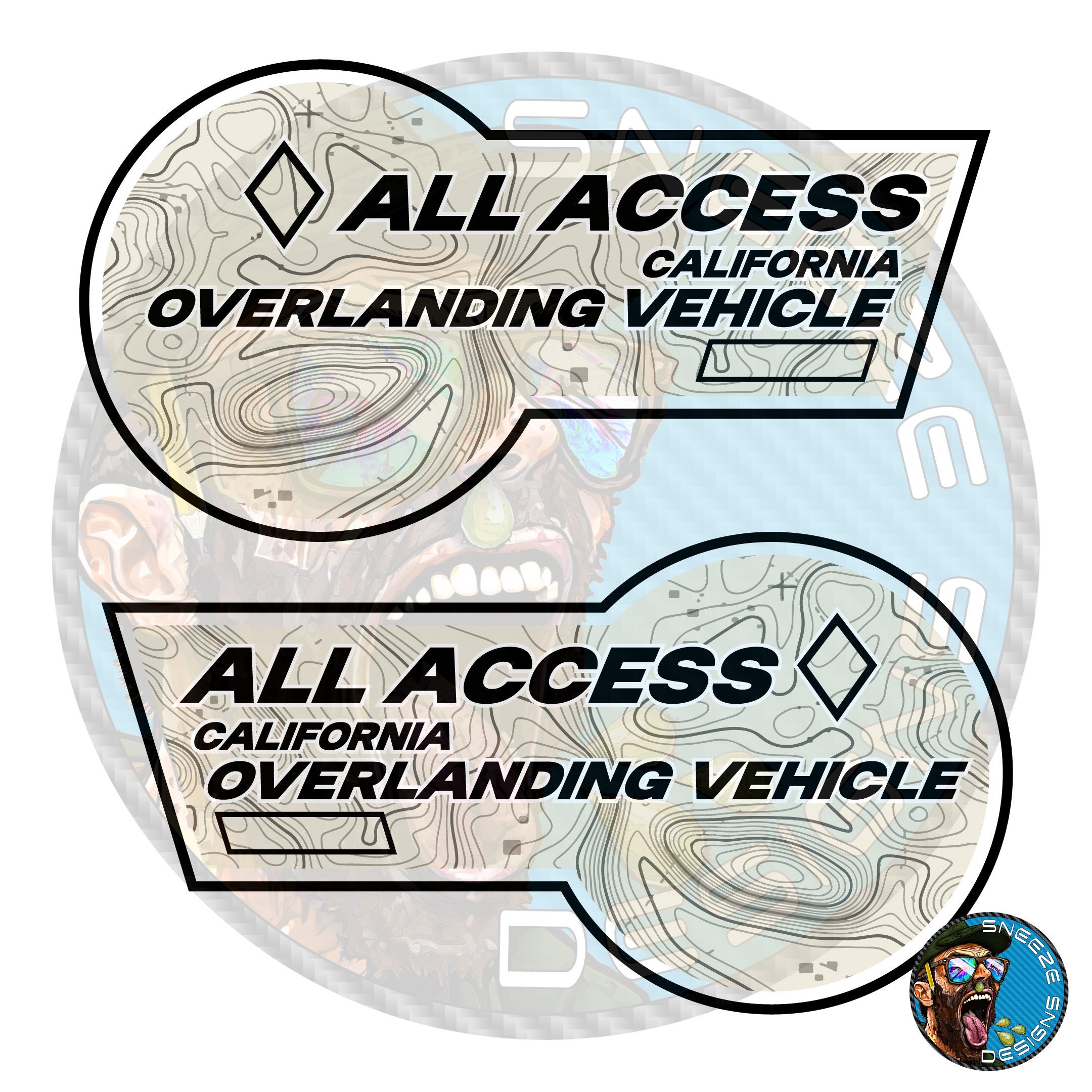 Overlanding Stickers/ Decals All Access off Road Vehicle Stickers - Etsy