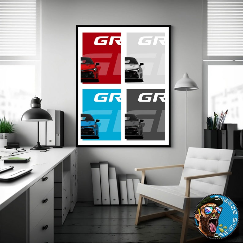 GR Corolla Poster Artwork Automotive Digital Download - (OR) - Prints ...