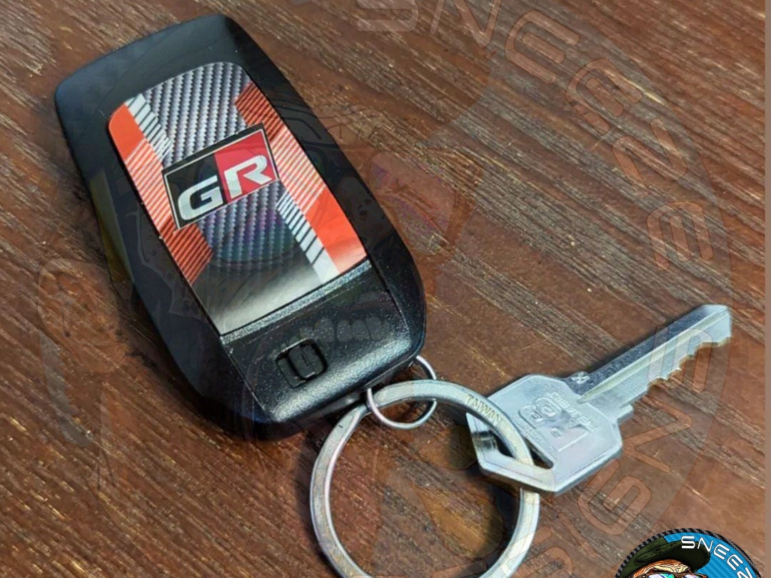 GR Corolla Overlay - Key Fob Cover - Carbon Fiber Skin Overlay Sticker ...