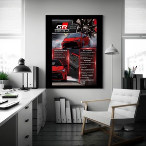 GR Corolla Poster Artwork Automotive Digital Download - (OR) - Prints ...