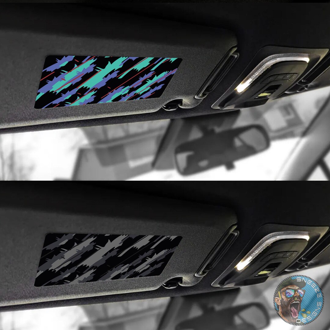 GR Corolla Overlay - Sun Visor Warning Label Cover - Overlay Sticker ...