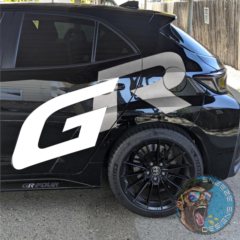 Custom GR Livery Logo Kit - Sticker Vinyl Decal (set of 2) - [driver ...