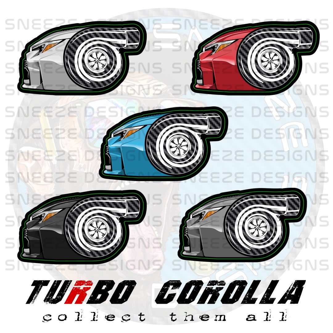 GR Corolla Stickers Turbo Chibi V2 3x3 Inches Printed GR Corolla - Etsy