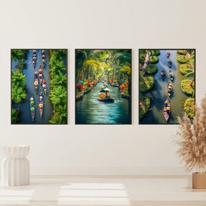 Vietnam Mekong River Travel Wall Art, Vietnam Landscapes Poster ...