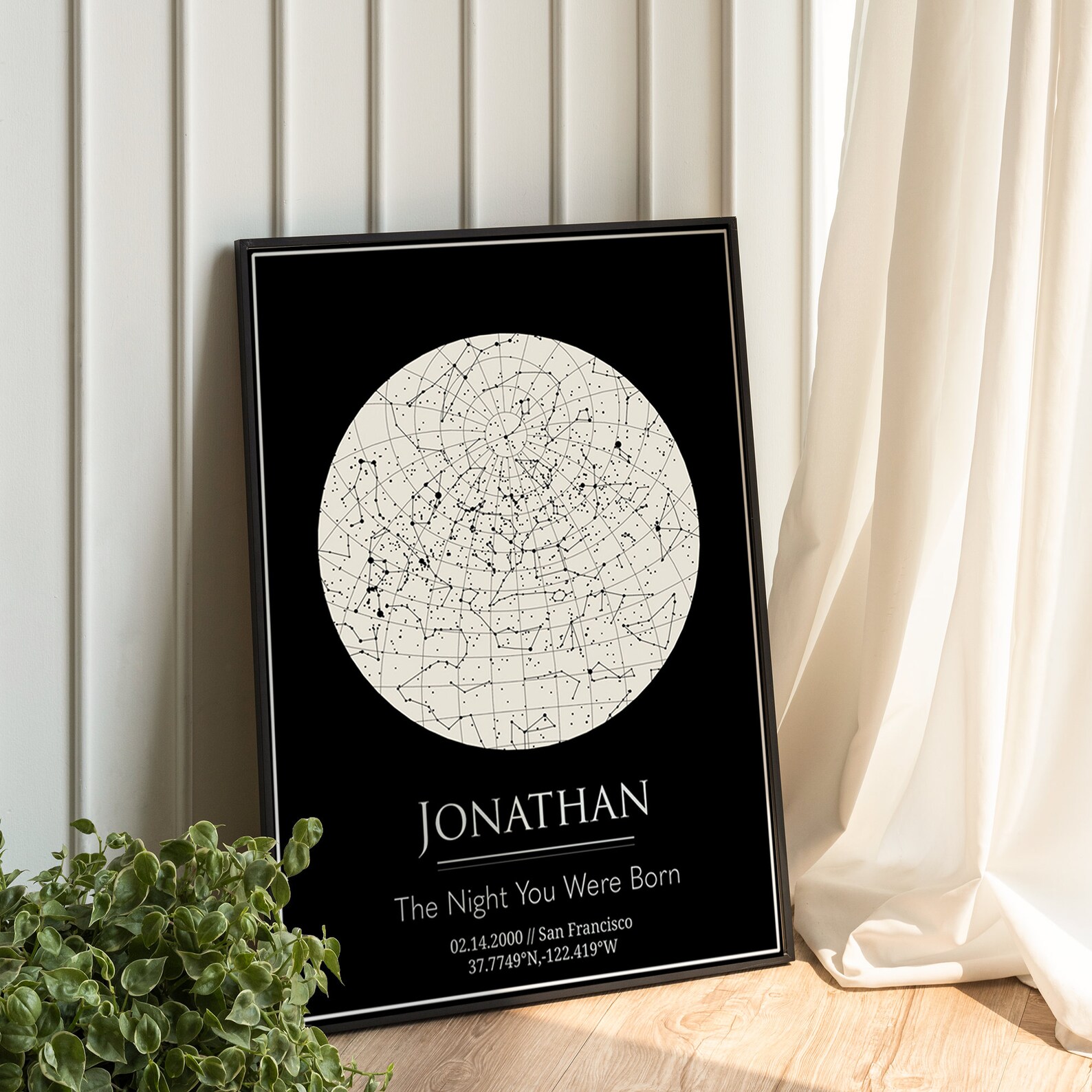 Digital Download Custom Star Map, Special Date Anniversary Gift, Night ...