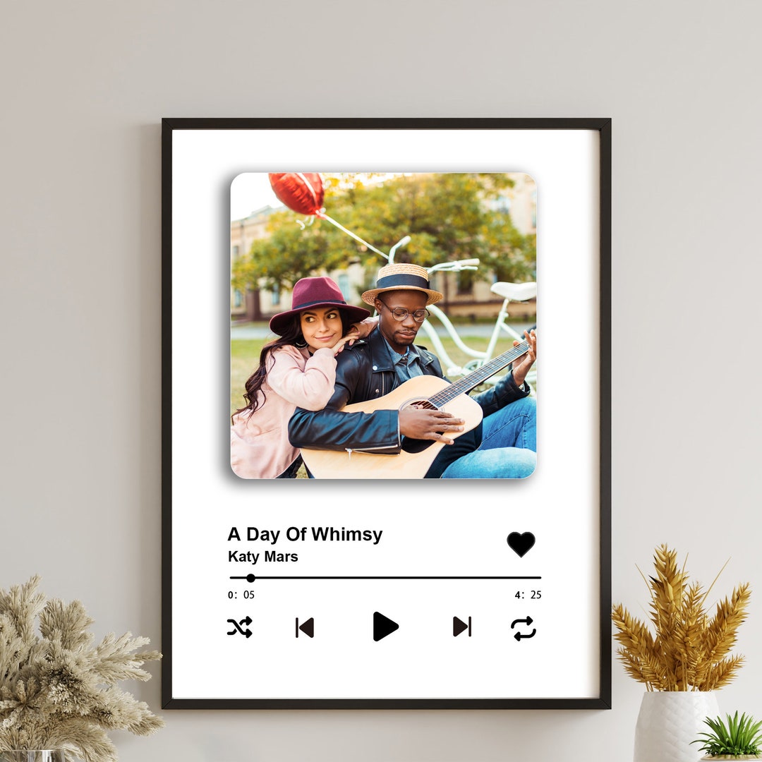 Personalized Song Poster Wall Art, Personalized Music Print, Favorite ...