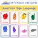 Alphabet Affirmations 26 Printable ABC Flash Cards With American Sign ...