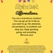 Alphabet Affirmations 26 Printable ABC Flash Cards With Cursive Letters ...