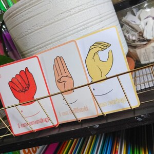 Alphabet Affirmations 26 Printable ABC Flash Cards With American Sign ...