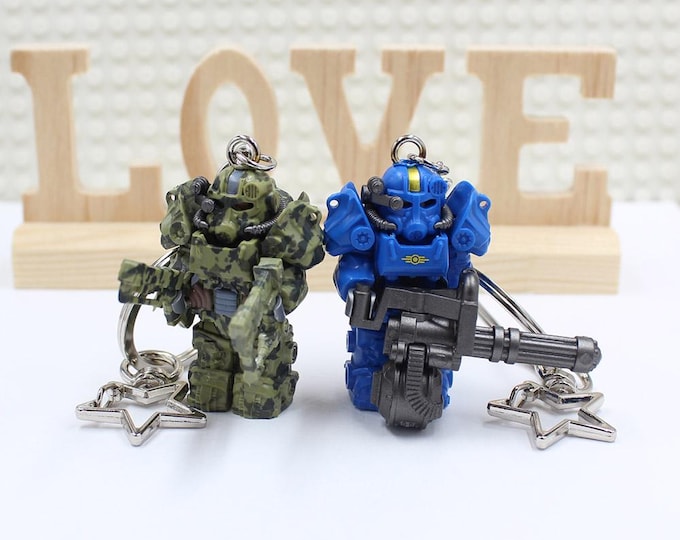 Fallout Keychain - X01 Power Armor Helmet - Etsy