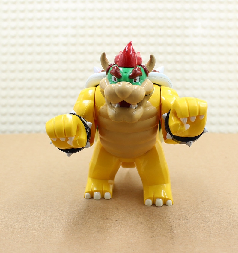 Custom Big Figure Bowser Big Minifig for Video Game Mario Bros Fan - Etsy