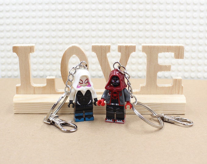 Miles Morales and Gwen Stacy Matching Keychain - Etsy