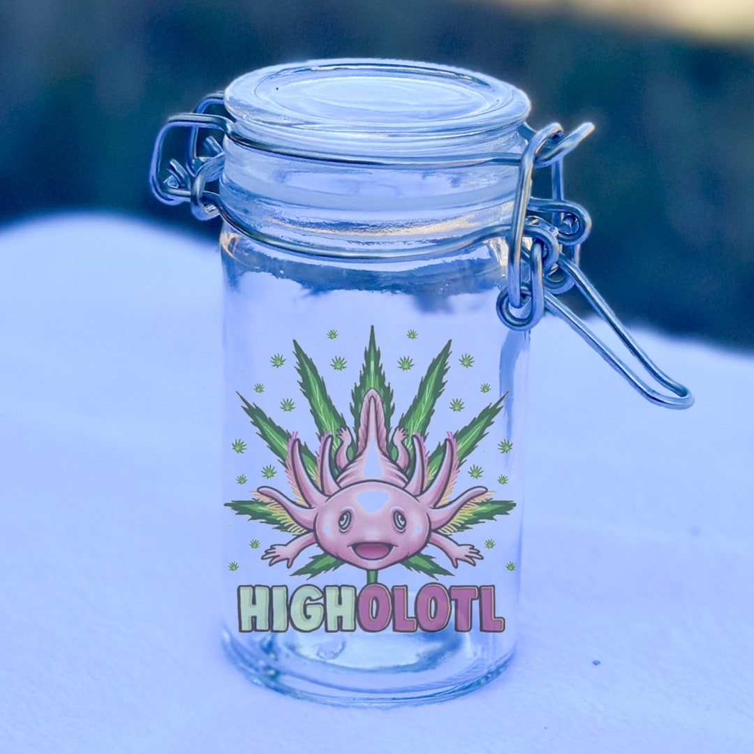 Stash Jars, Axolotl Stash Container, Weed Jar, Marijuana Storage, Cute ...