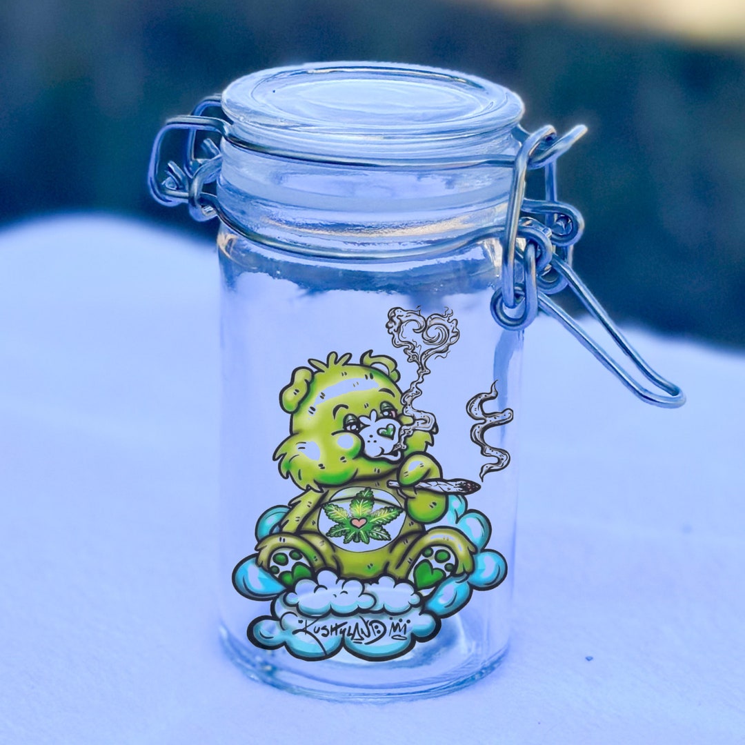 Stash Jars, Canna Bear Stash Container, Weed Jar, Marijuana Storage ...