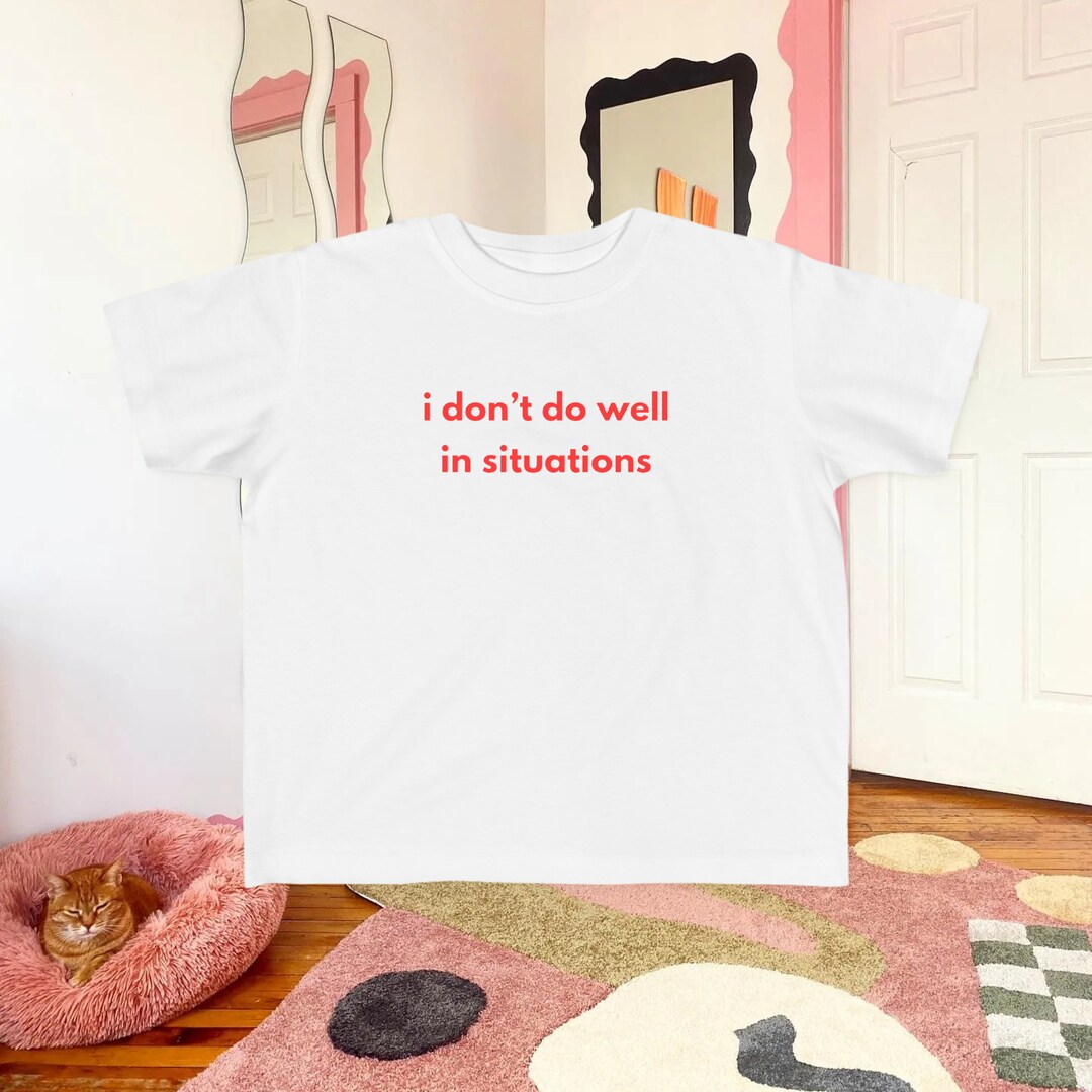 I Don't Do Well Baby Tee, Funny Y2k Shirt, Cute Y2k Tops, 90s Y2k Style ...