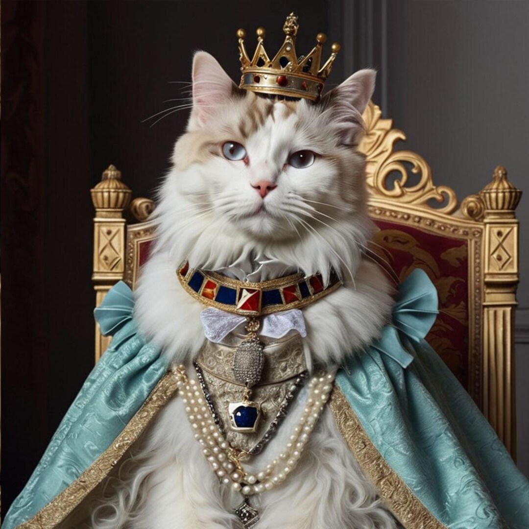 10 Custom Queen Pet Portraits Posters, Framed Prints, and Puzzles of ...