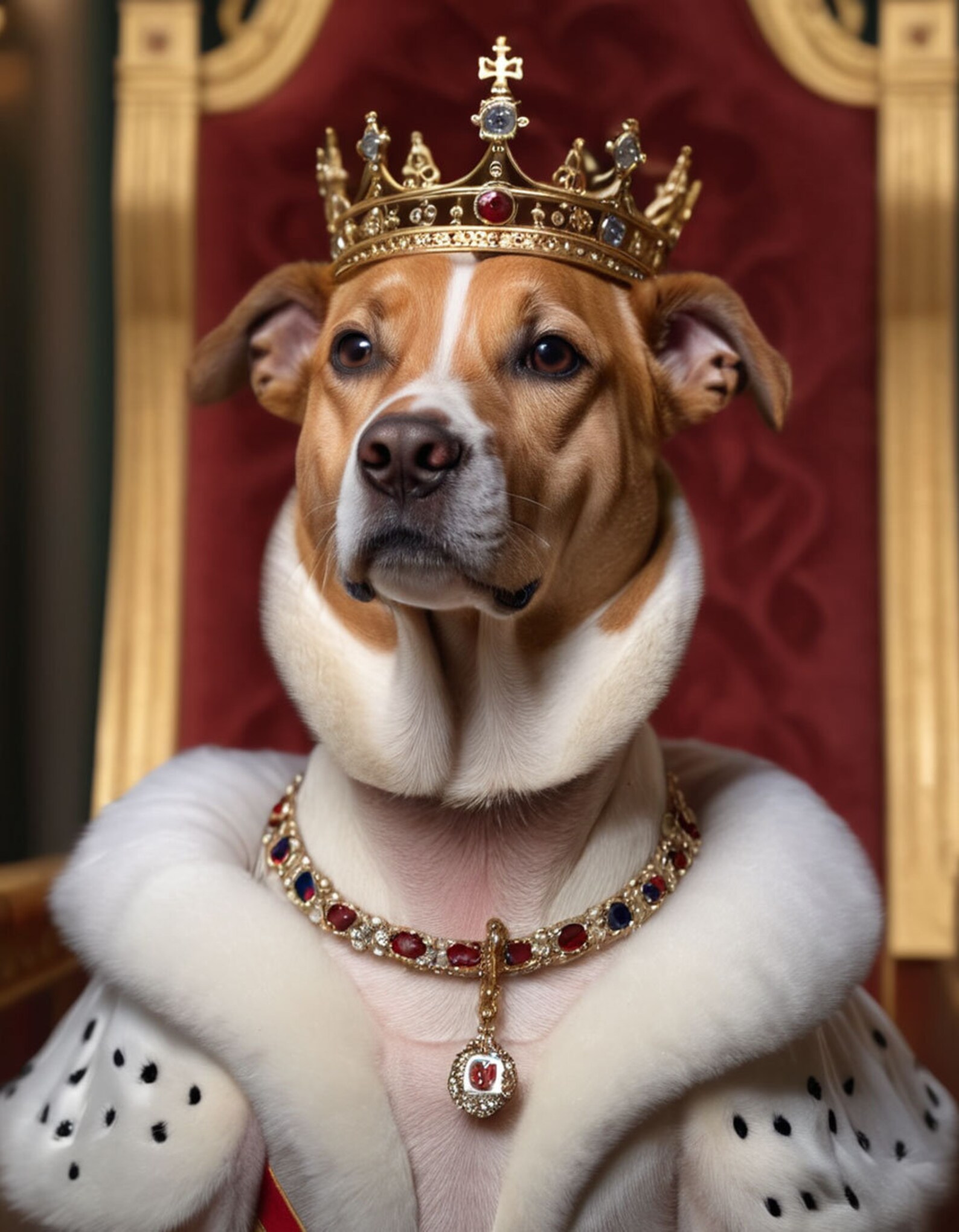 10 Custom Queen Pet Portraits Posters, Framed Prints, and Puzzles of ...