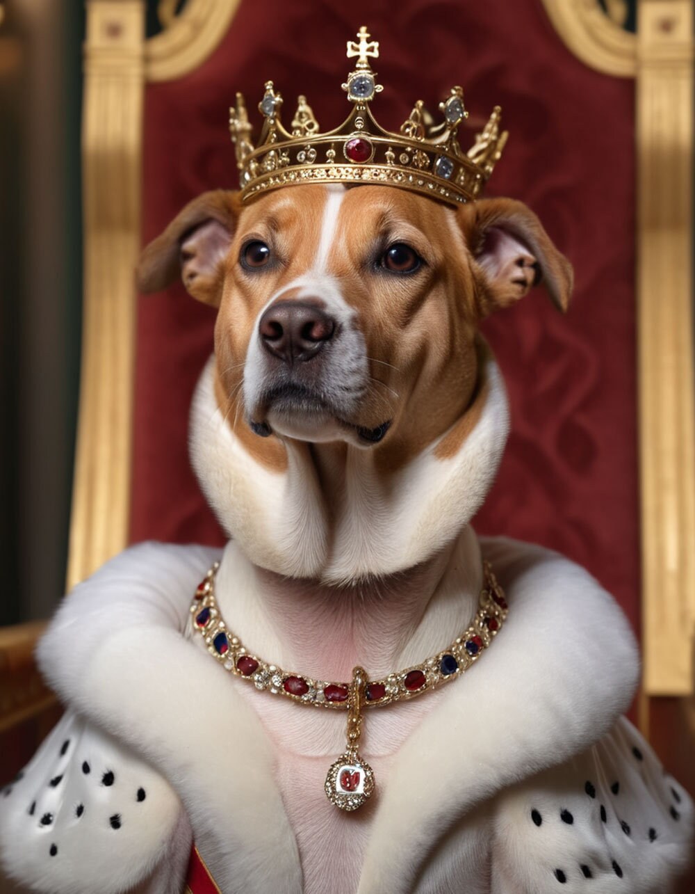 10 Custom Queen Pet Portraits Posters, Framed Prints, and Puzzles of ...