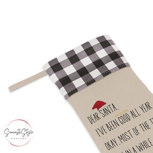 Dear Santa Christmas Stocking | Funny Holiday Stocking | Humorous ...