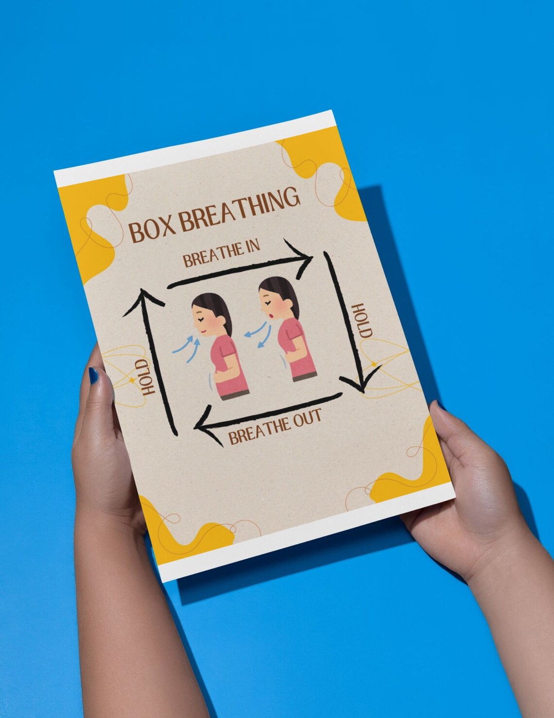 Box Breathing Poster - Etsy