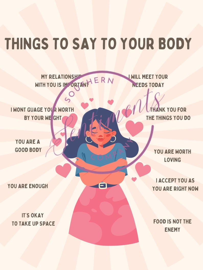 Positive Affirmation Poster - Etsy